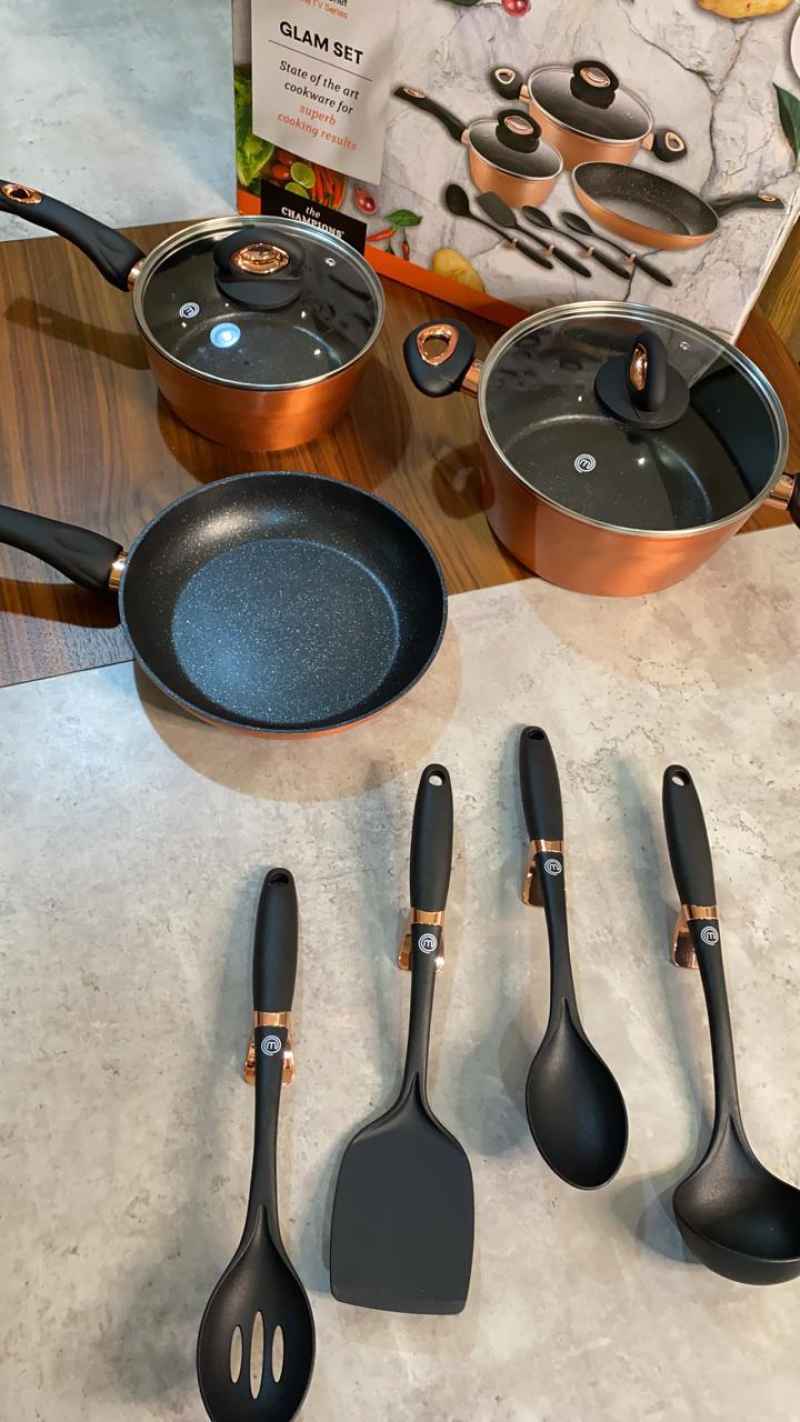 Jual Panci Set Granit Peralatan Masak Masterchef Cookware Set of 10 di Seller Smart Houseware ...