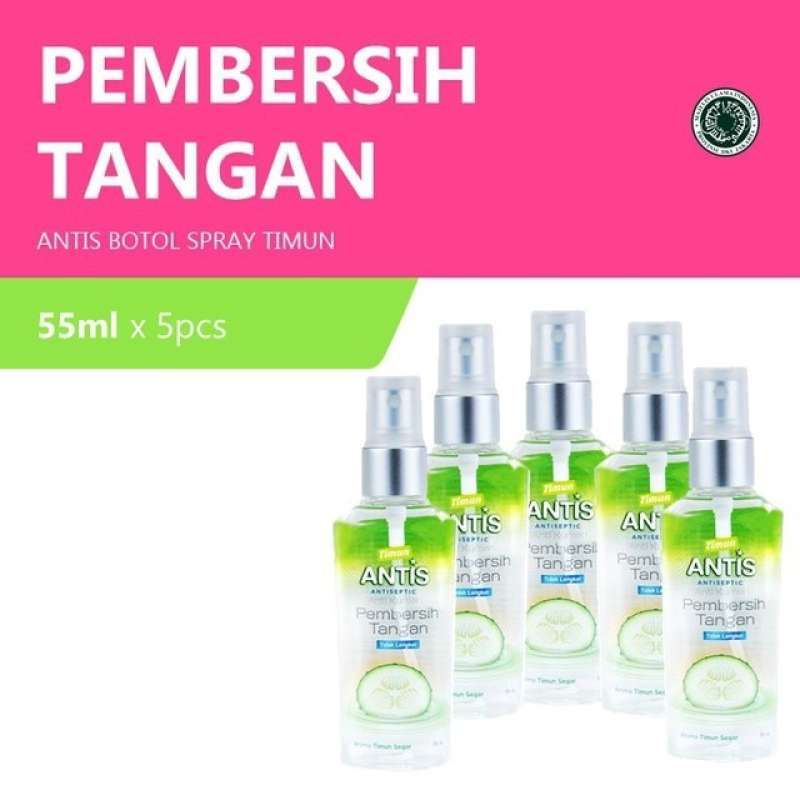 Promo Antis Timun Botol Spray Sanitasi Tangan [55 mL/ 5 Botol] Diskon ...