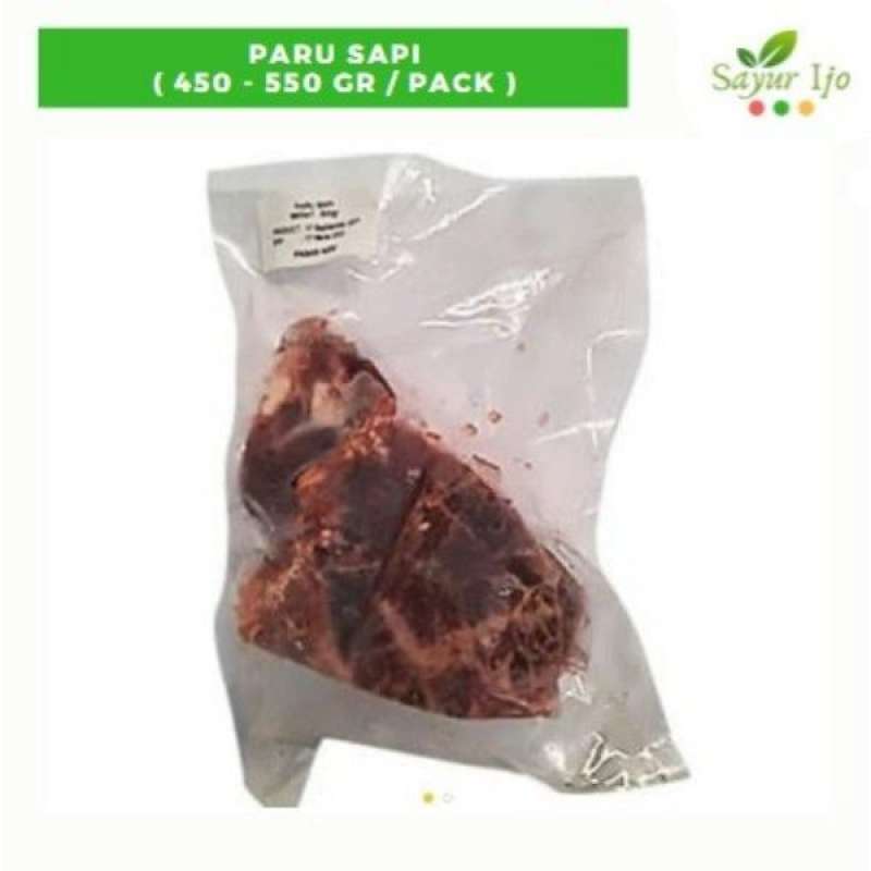 Jual Paru Sapi 450 - 550 Gram - Pack Fresh Frozen Cow's Lung Daging ...