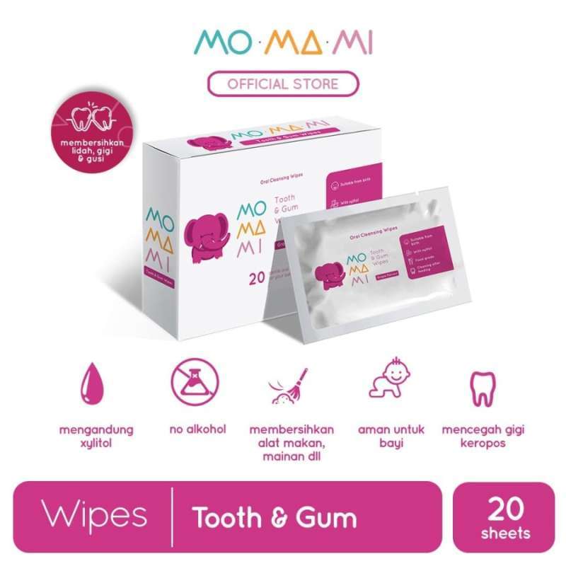 Promo Momami Tooth & Gum 20 | Tissue Tisu Basah Diskon 33% Di Seller ...