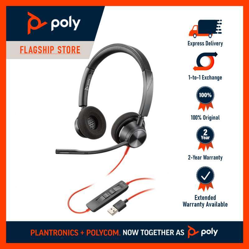 Jual Poly Blackwire 3320 Headset Usb-a Di Seller Poly Official Flagship ...
