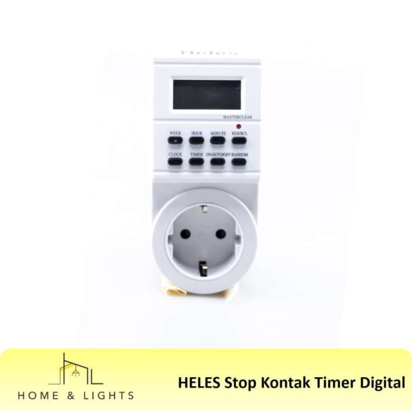 Jual Stop Kontak Timer Digital Helles di Seller Home and Lights Store ...