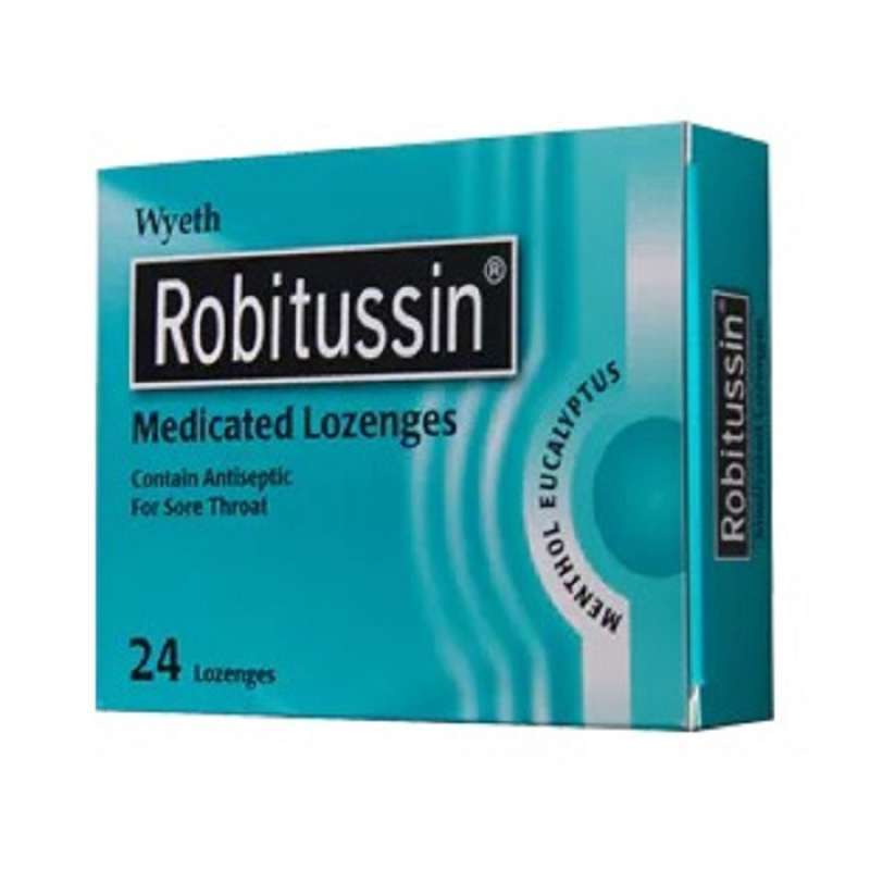 Jual Robitussin Medicated Sore Throat Lozenges Singapore ( Menthol ...