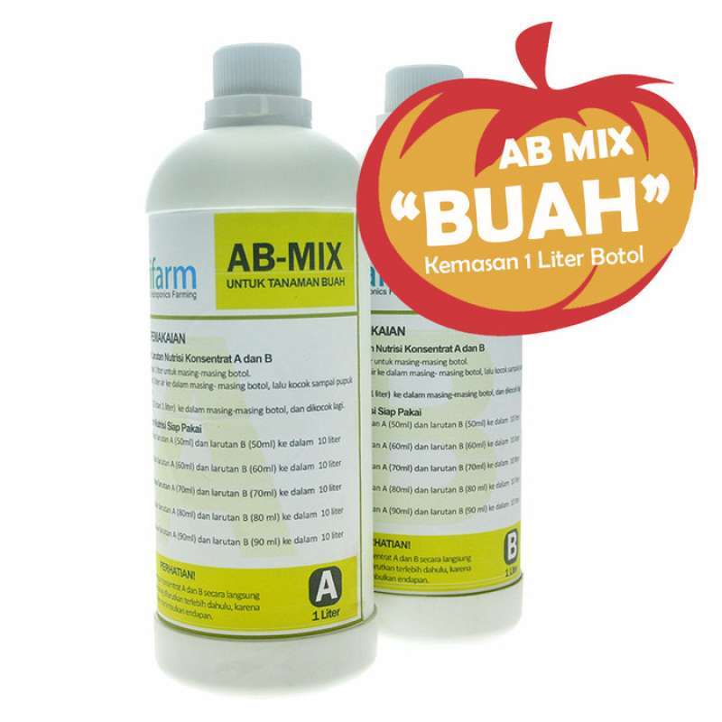Jual Ab Mix 1l (botol) Pupuk-nutrisi Hidroponik Tanaman Buah (10357) Di ...