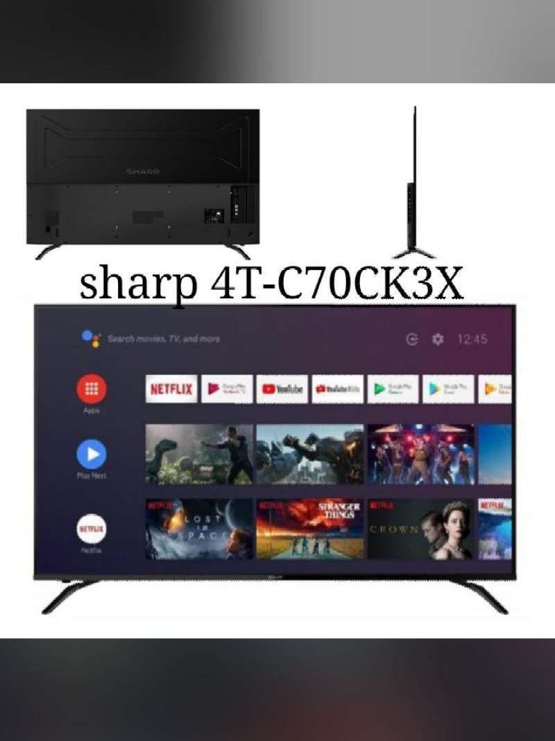 Jual Sharp Led Tv 70 Inch 4t-c70ck3x / 70ck3x Smart Android Tv Uhd 4k ...