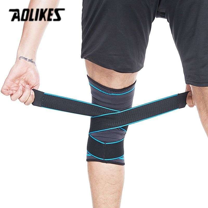 Jual 7723 Aolikes Knee Support Sleeve Pad Wrap Deker Lutut Kaki Leg ...