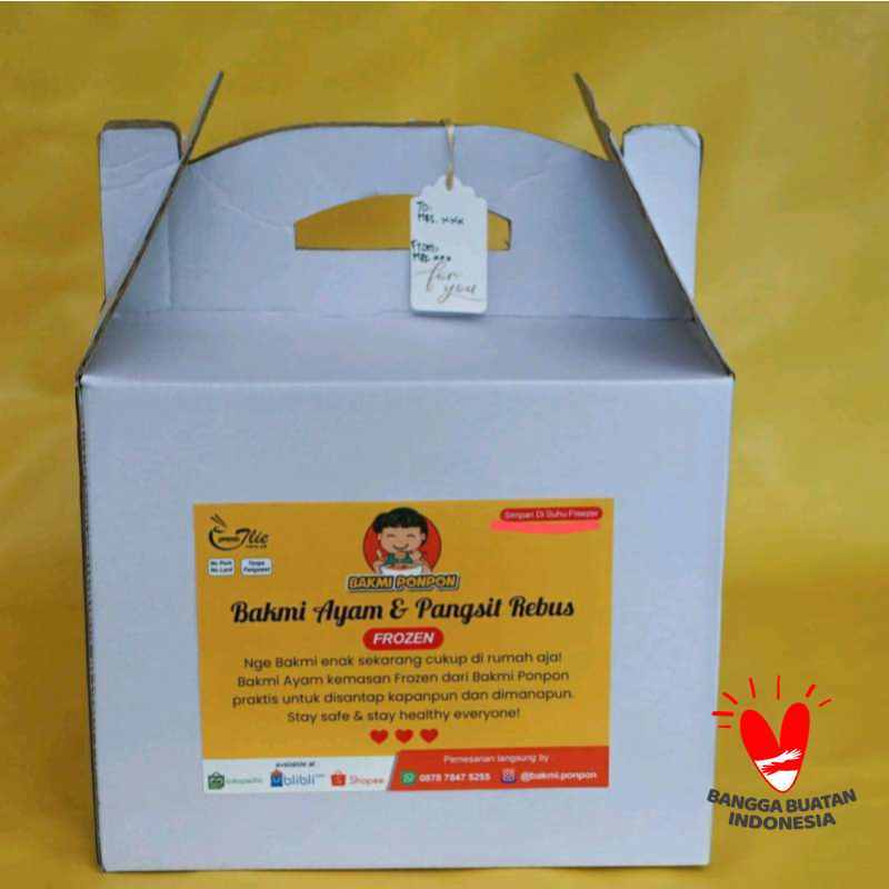 Jual Hampers Box Untuk Gift Bakmi Ayam Frozen dan Pangsit Rebus Frozen ...