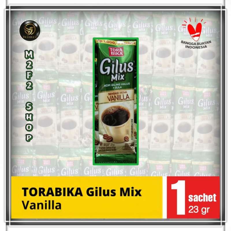 Jual Kopi Hitam Torabika Gilus Mix Rasa Vanilla - 23 gr (Kemasan Satuan ...