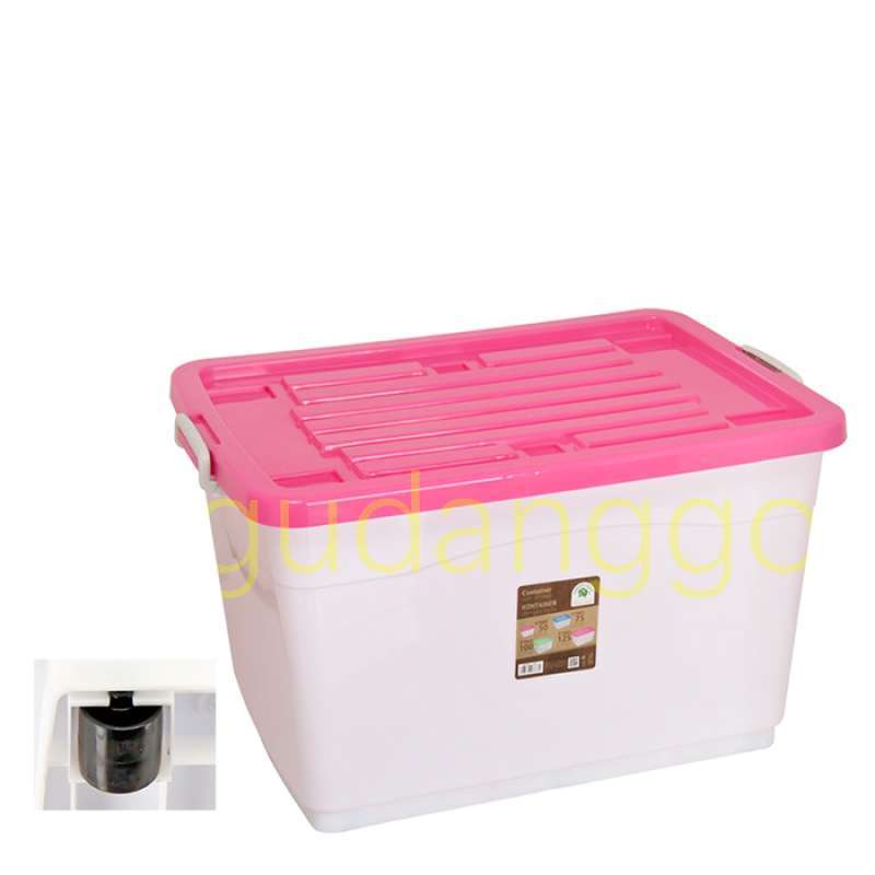 Jual Sierra Container 125 L Roda 7883 Green Leaf Box Besar Di Seller ...