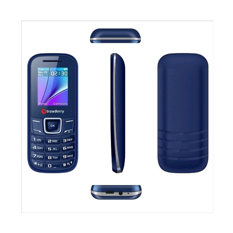 Jual Strawberry S5 Bomb Dual Sim Candybar Handphone - Biru Dongker di ...