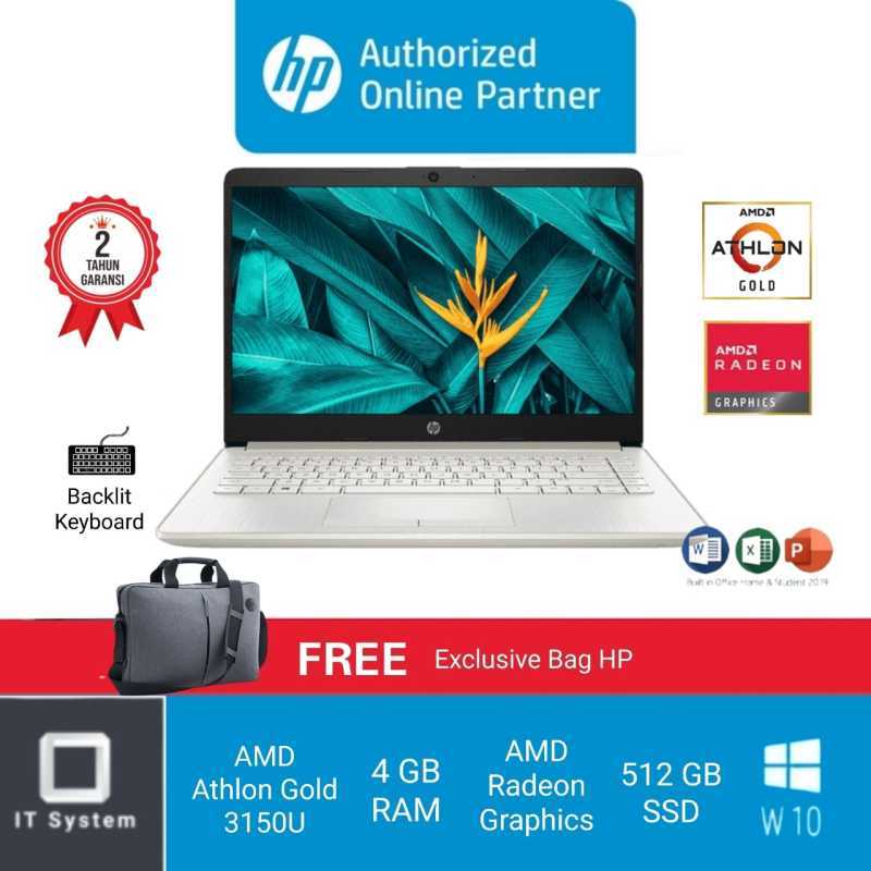 Promo Laptop HP 14s-dk1506AU ATHLON 3150U 4GB 512GB SSD Win10+OHS ...