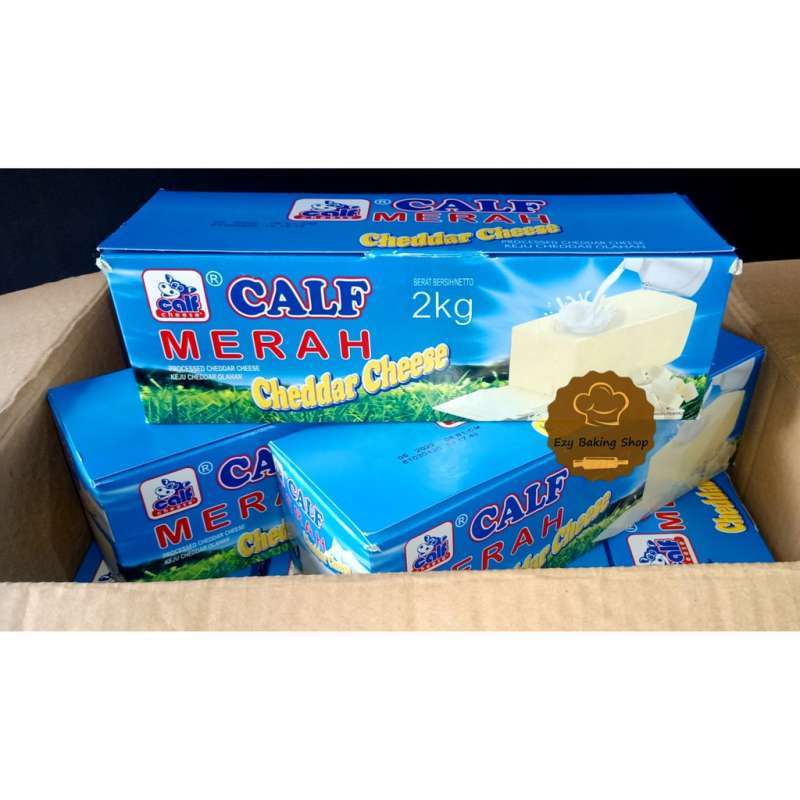 Jual Calf Merah Cheddar Cheese 2kg di Seller Ezy Baking Shop - Kota ...