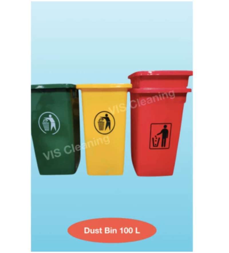 Jual Tempat Sampah Plastik Kleen 100 L ( Plastic Dust Bin ) Di Seller Vis Cleaning - Vis ...