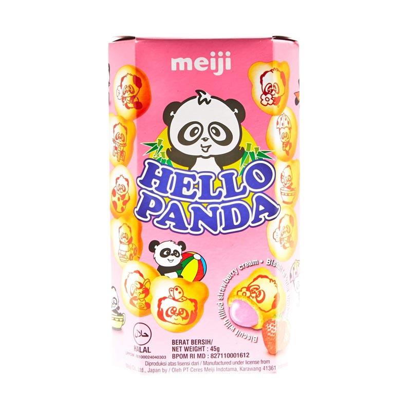 Jual Meiji Hello Panda Strawberry Biskuit [45 g] di Seller Wahyu Jaya ...