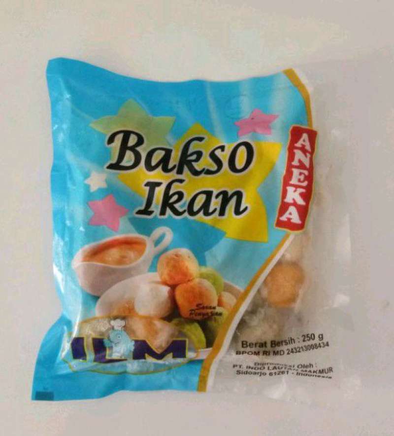 Jual ILM Bakso Baso Ikan Aneka Warna 250 Gram Fish Ball Meatball Frozen ...