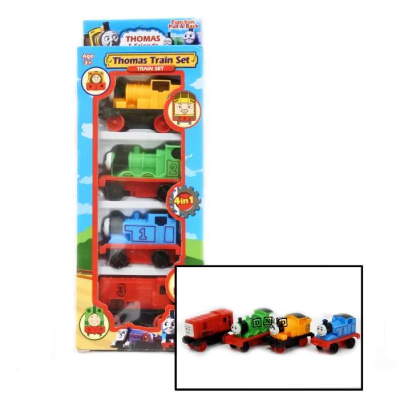 Jual Mainan Anak - Diecast Kereta Thomas and Friends Train Set Isi 4 ...