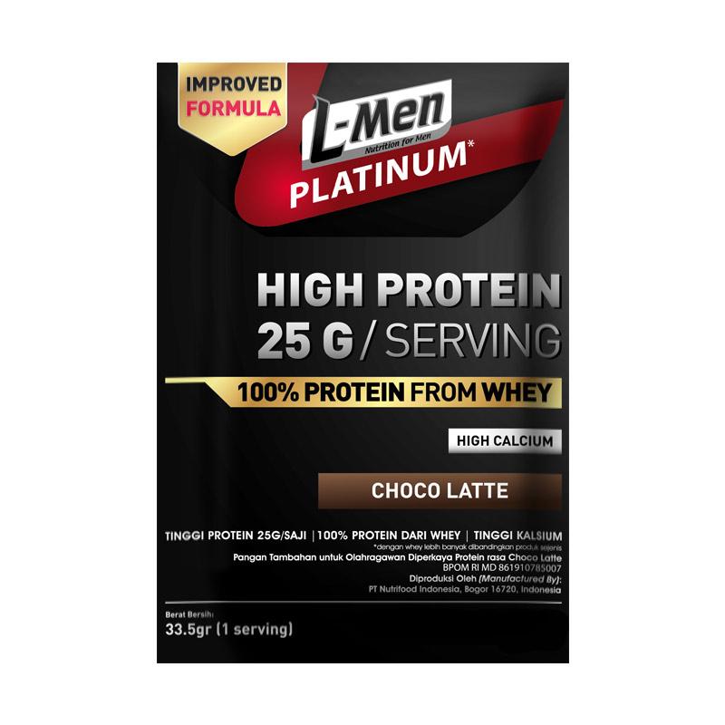 Jual [BUY1 GET1] L-Men Platinum High Protein Minuman Kesehatan [25 g ...