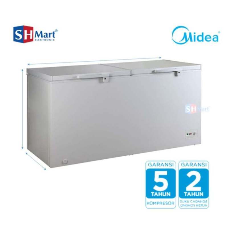 Jual Chest Freezer Box Midea Hd 680 C / 680c Lemari Pembeku 600 Liter ...