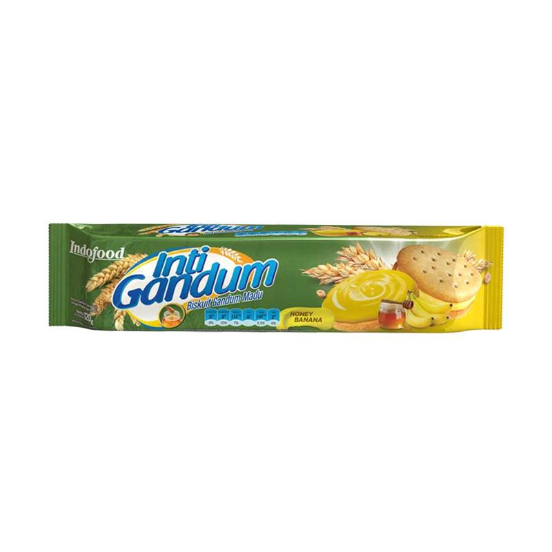 Jual Indofood Inti Gandum Honey Banana Biskuit [120g] di Seller ...