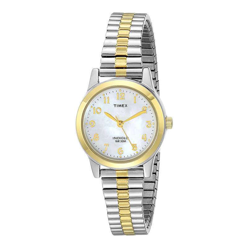 Jual Timex Essex Avenue T2M828 Indiglo Mother of Pearl Dial Dual Tone ...
