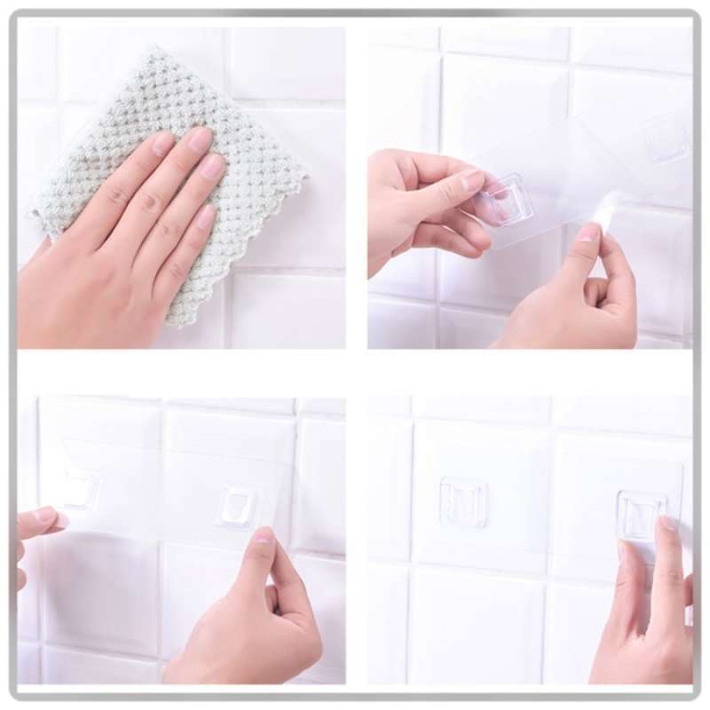 Jual Clamp U Tempel Dinding Tanpa Bor Pengganti Paku Tembok Anti Air ...