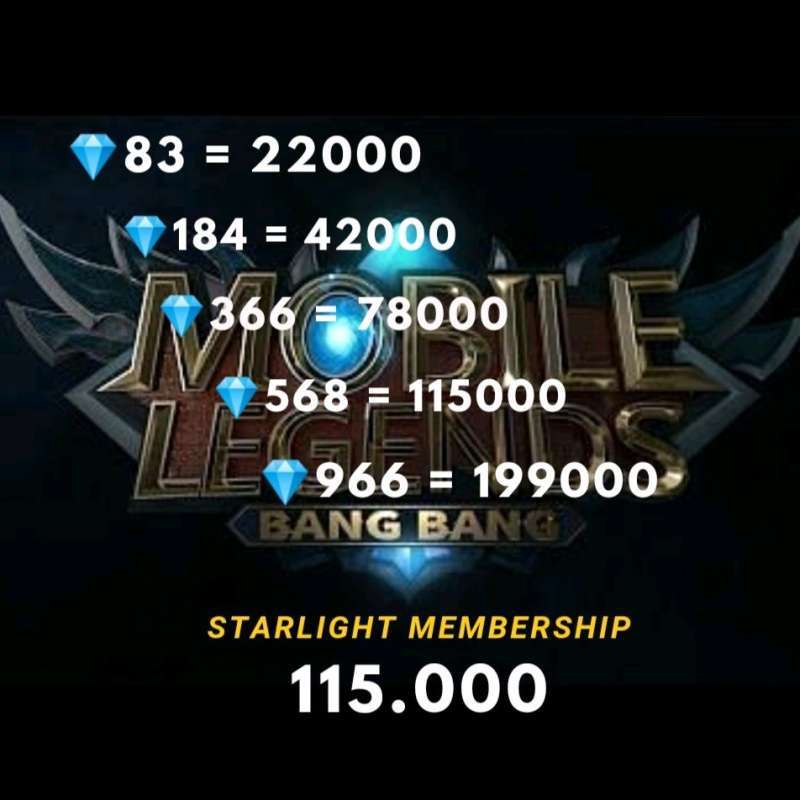 Jual Diamond MLBB/Mobile Legend/Montoon di Seller Orazio indonesia ...