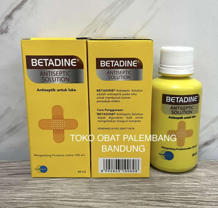 Jual Betadine 60ml Antiseptic Solution Povidone Iodine Obat Merah Antiseptik Obat Luka Di Seller ...