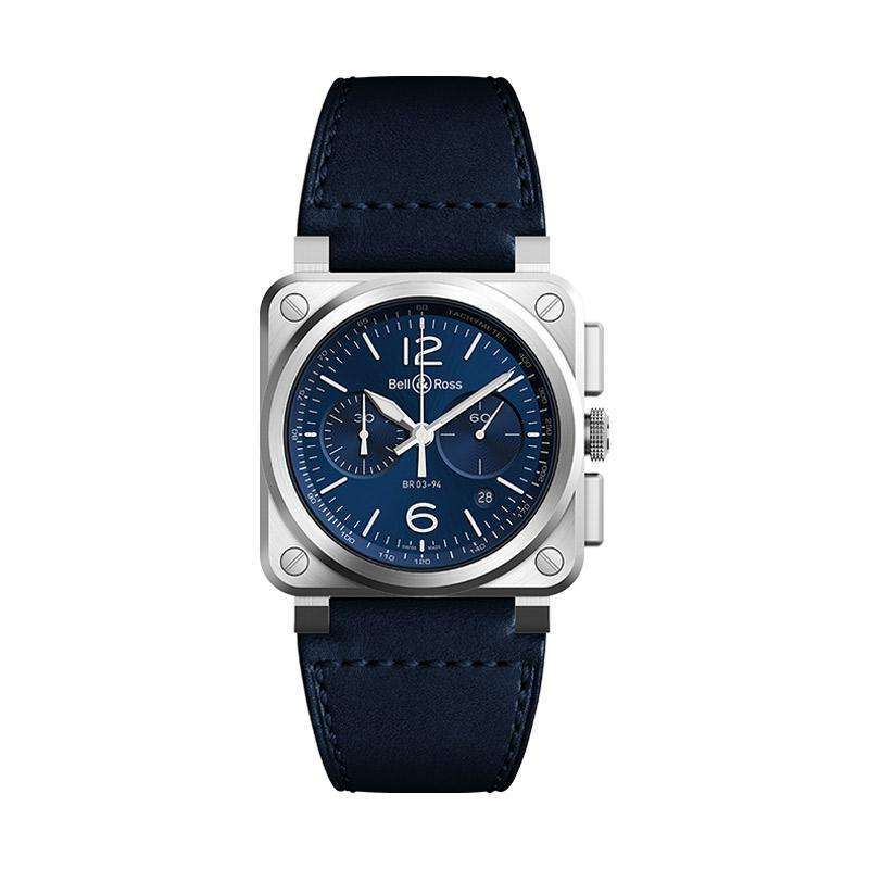 Jual Bell & Ross Chronograph BR 03-94 Jam Tangan Unisex [Blue dial] di ...