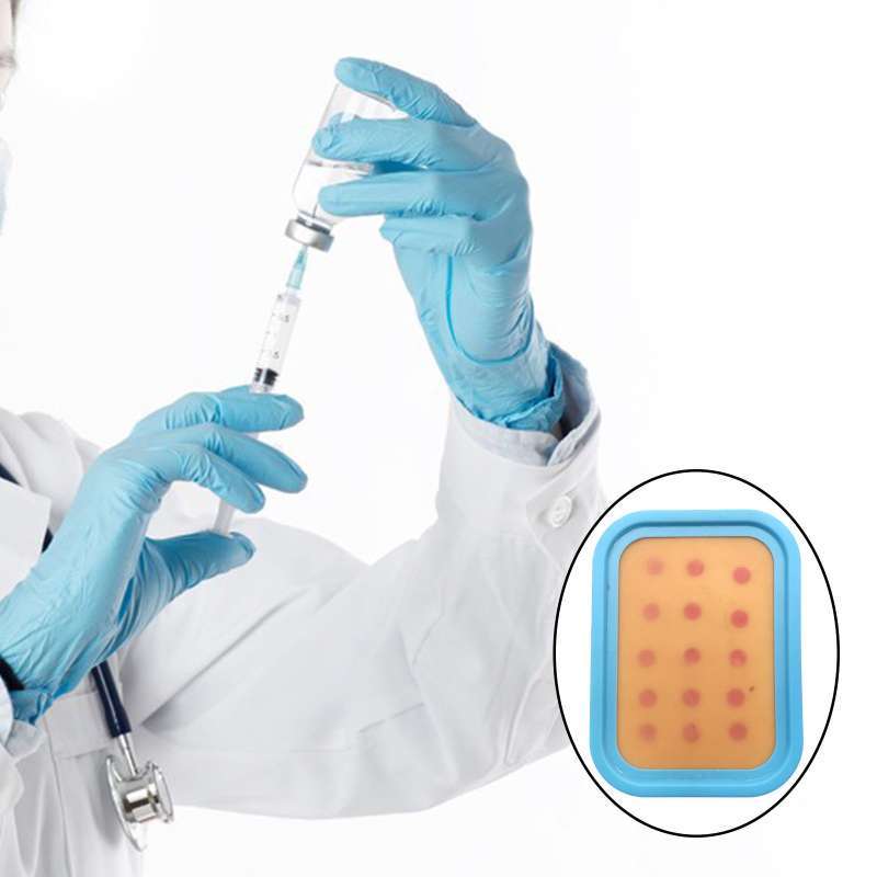 Jual Practical Venipuncture Injection Silicone Training Pad Human Skin ...