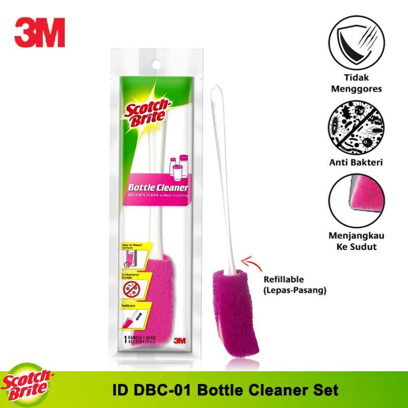 Jual 3M Scotch Brite DBC 01 Sabut Spons Pembersih Botol / Botol Cleaner ...