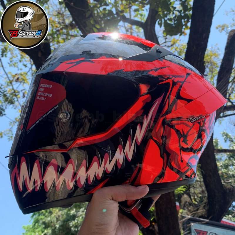 Jual HELM KYT TT COURSE TTC MARVEL CARNAGE LIMITED EDITION ORIGINAL SNI ...