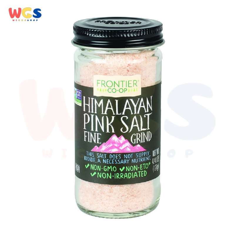 Jual Frontier Natural Himalayan Pink Salt Fine Grind Non GMO 4.48oz ...