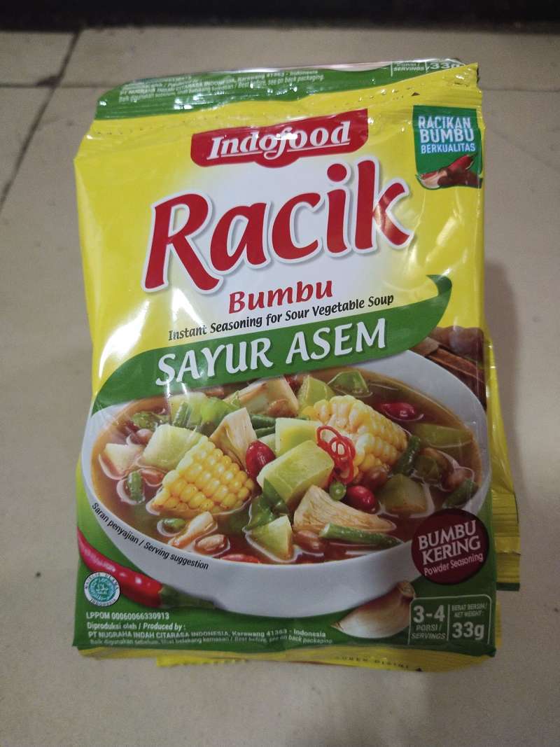 Jual Bumbu Racik Indofood (1 Renceng Isi 10 Sachet ) - Sayur Asem Di ...