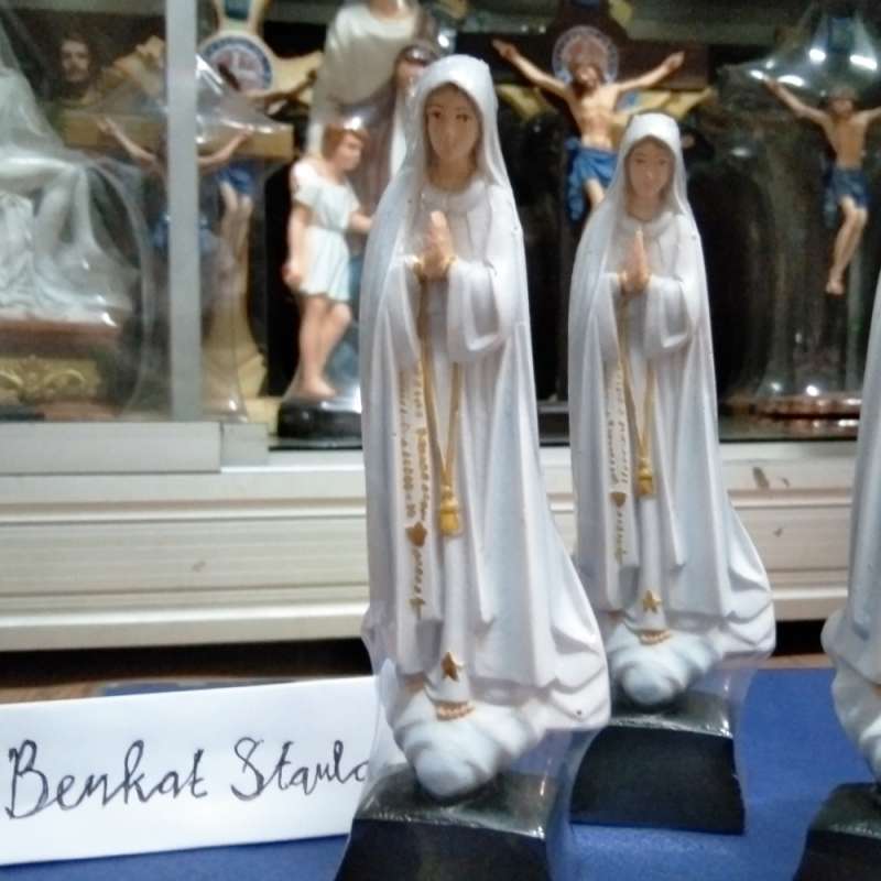 Jual Patung Rohani Katolik/Patung Maria Fatima PM028F15 - Putih di ...