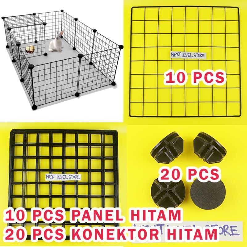 Promo Diy Kandang Pagar Besi Hewan 6 / 8 / 12 Pcs Kucing Anjing Kura ...