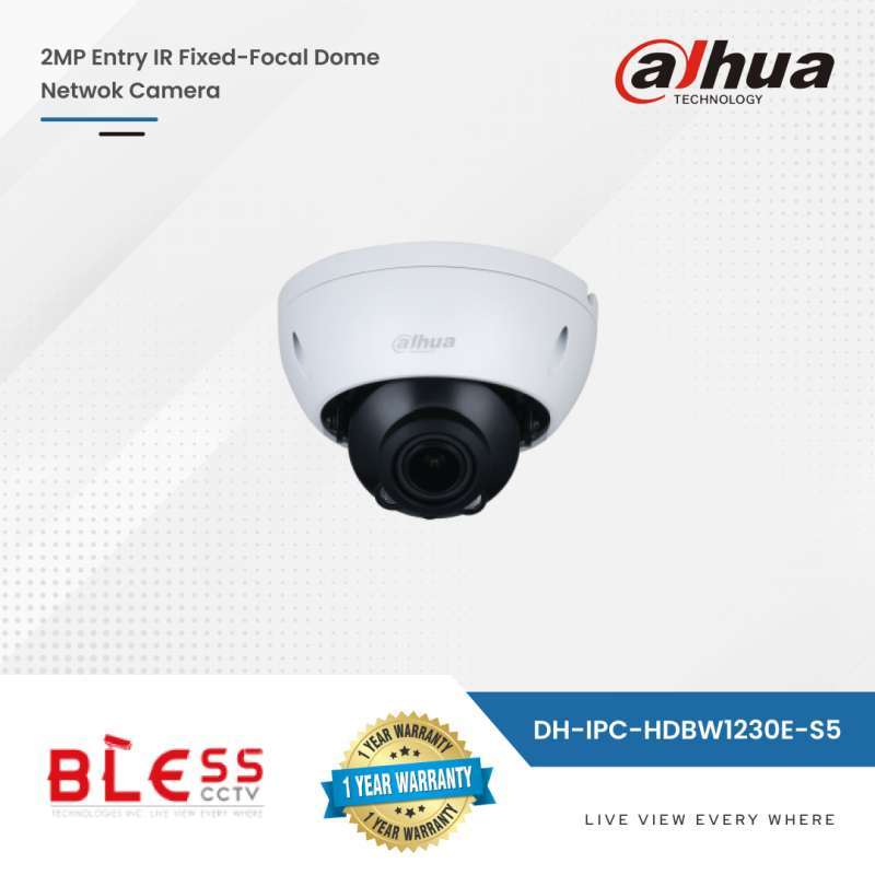 Jual Ip Camera Dahua Dh-ipc-hdbw1230e-s5 2mp Entry Ir Fixed Focal Dome Netwok Camera Di Seller ...