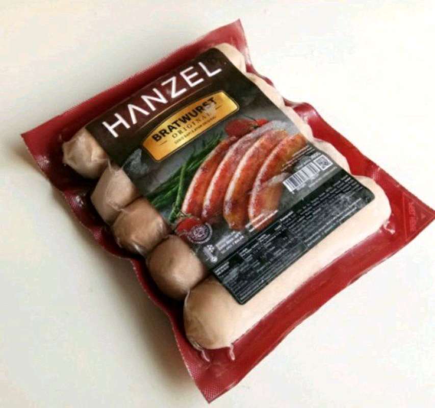 Jual Hanzel Bratwurst Original 360 Gram Isi 5 Beef Chicken Sausage ...
