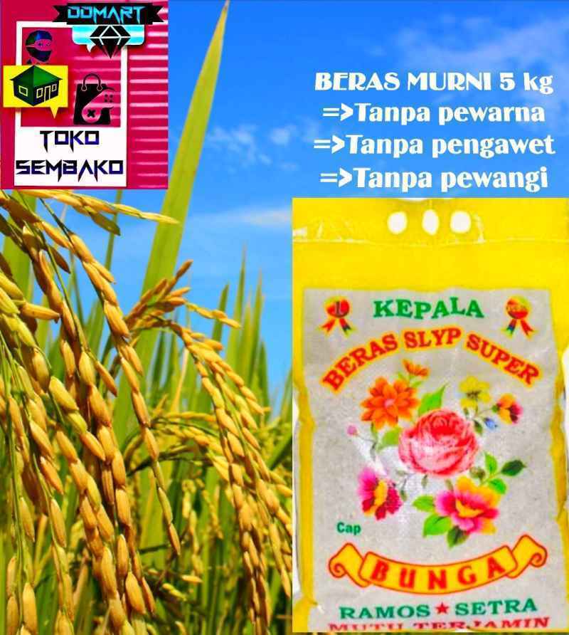 Jual Beras murni cap bunga 5 kg di Seller GABRIELLMART - Sepatan, Kab ...