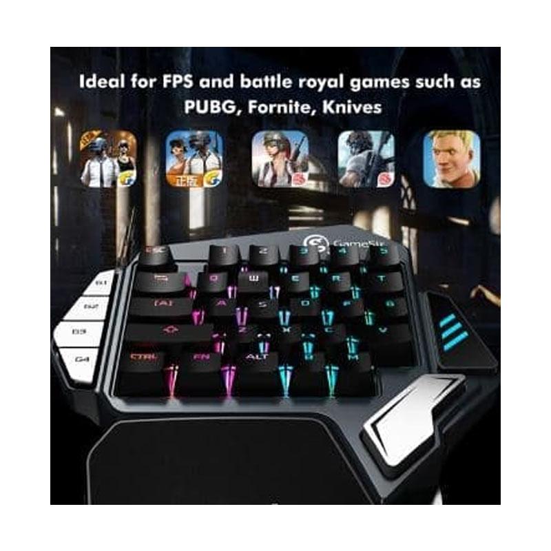 Jual Gamesir Z1 One Hand Keyboard Gaming Keyboard - Merah Di Seller ...