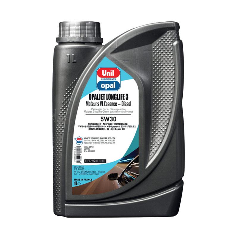 Promo Unil Opal Opaljet Long Life 3 Dexos 2 5w-30 Full Synthetic Oli ...
