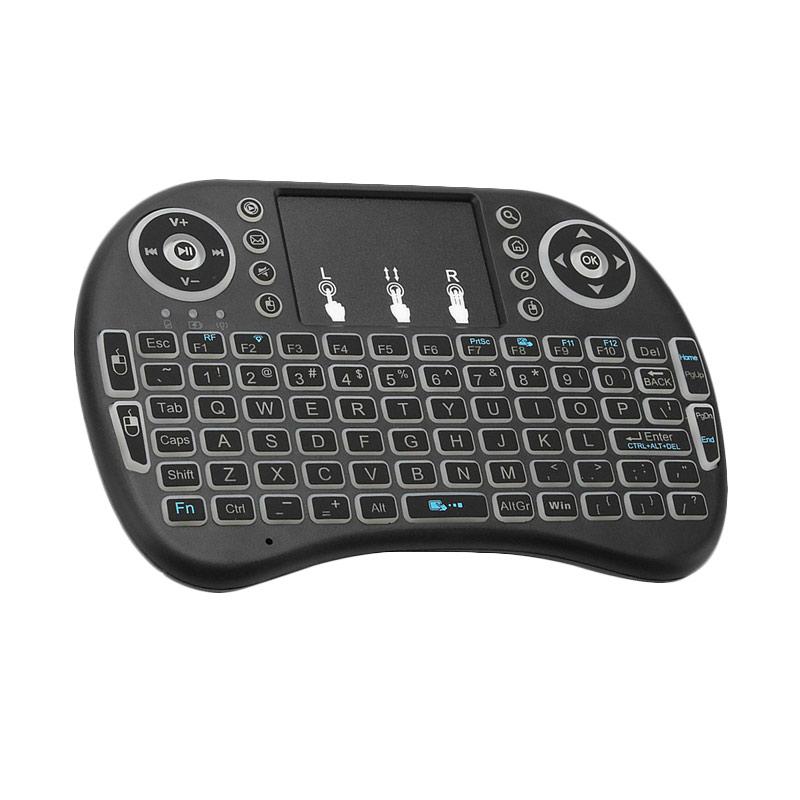 Jual IIT i8 Backlit Mini Touchpad Wireless Keyboard - Black di Seller ...