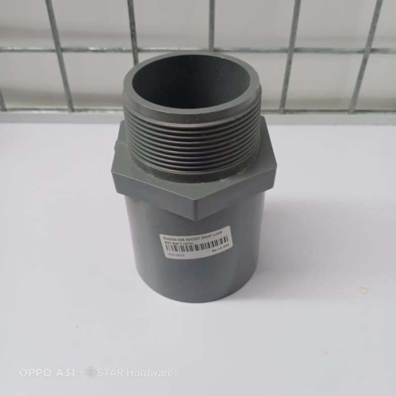 Jual Jual Rucika SDL Socket Drat Luar PVC AW 2 Inchi Valve Socket ...