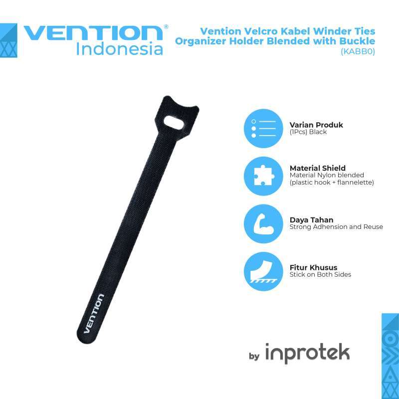 Jual Vention Velcro Kabel Winder Ties Organizer Holder Blended with ...