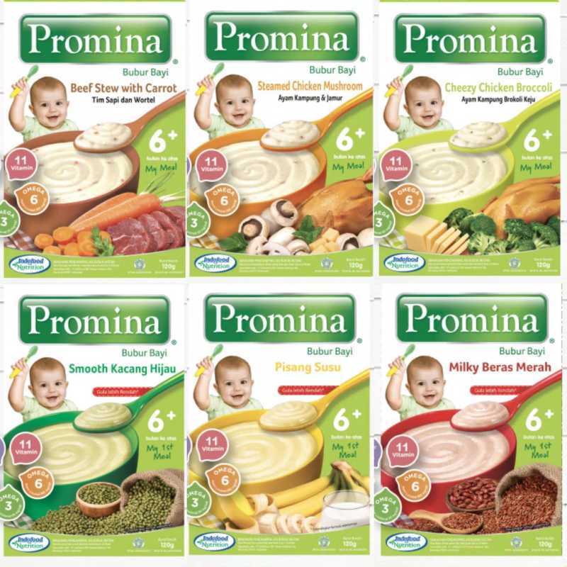 Jual PROMINA Bubur Bayi 6 bulan 120 gram box di Seller MAMARENTPUMP ...