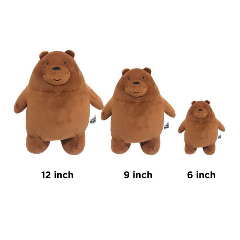 Promo We Bare Bears 12 Standing Plush / Boneka Beruang Grizz Diskon 10% ...