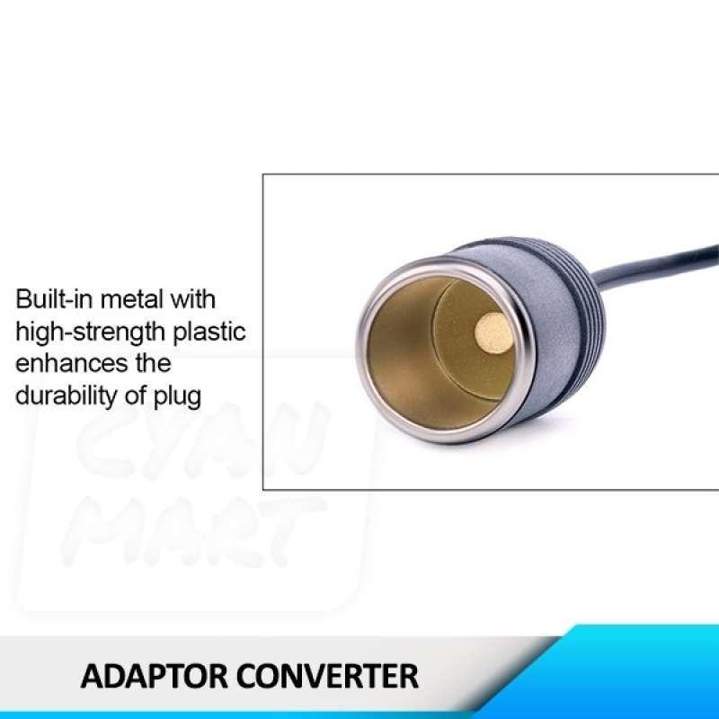 Jual Adapter Converter Ac To Dc Car Lighter Soket Rokok Mobil Ke ...