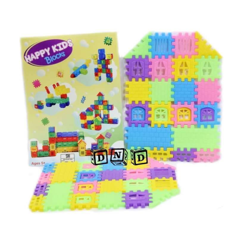 Jual Mainan Edukasi Anak Happy Kids Funny Building Blocks Blok Bangun ...