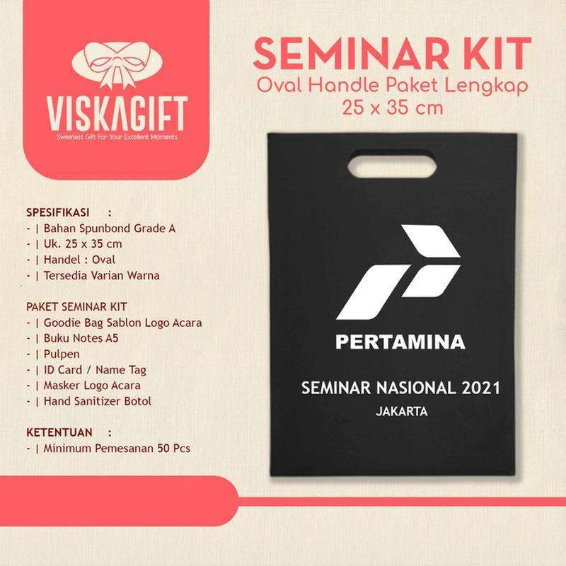 Jual Seminar Kit | Paket Lengkap Prokes | Ukuran Goodie Bag 25 x 35 cm ...
