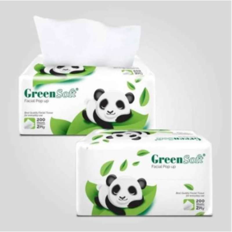 Jual Greensoft Tissue for Facial 200sheets 2Ply Package 2pcs di Seller ...