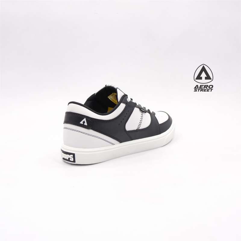 Promo Aerostreet 36-45 Hoops Low Hitam Putih - Sepatu Sneakers Casual ...